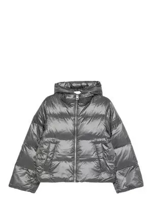 Marc O'polo Hooded Zip-up Puffer Jacket - Grey