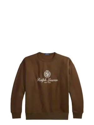 Polo Ralph Lauren Graphic-print Fleece Sweatshirt - Brown