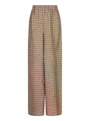 Max Mara Patterned Trousers - Brown