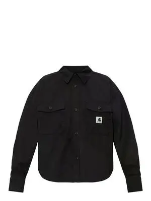 Carhartt Work In Progress Buttoned Patch-pocket Shirt - Black