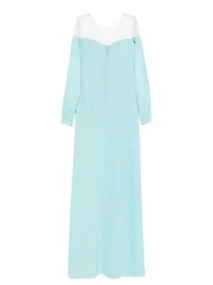 CRISTALLINI Rafaela Long-sleeves Maxi Dress - Blue