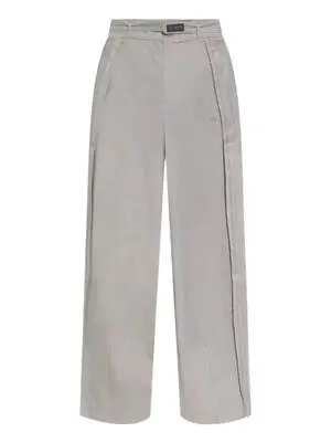 Adidas X Mercedes Frayed Stripe Trousers - Grey