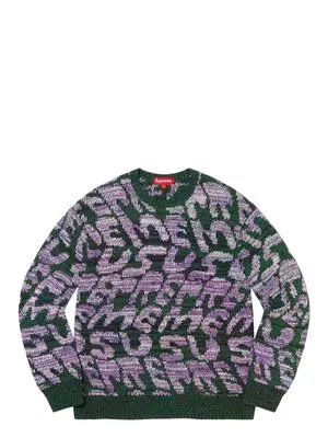 Supreme Patterned Sweater Green