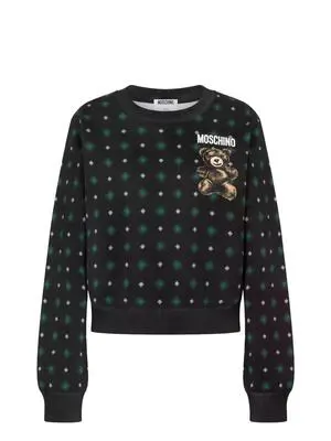 Moschino Bear-print Long-sleeve Sweatshirt - Black