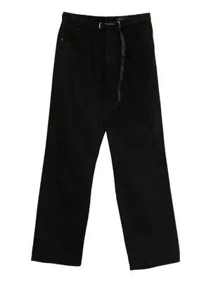 WHITE SAND Belt Trousers - Black