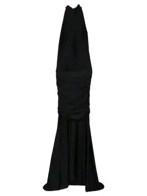 MEDEEA Maxi Dress With Train - Black