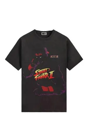 Kith Capcom Ryu Needle Point Crew-neck T-shirt - Black