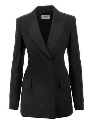 Sportmax Double-breasted Blazer - Blue