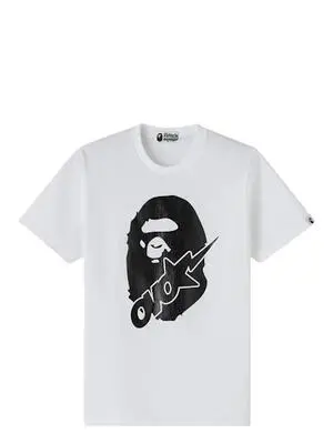 OVO X Bapesta Crocodile Print Tee Shirt - White