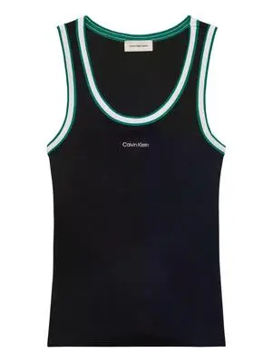 Calvin Klein Embroidered Vest - Black