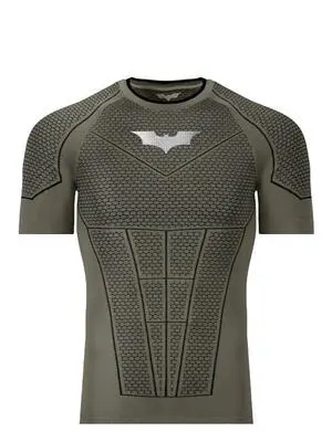 YOUNGLA X Batman Compression Tee Shirt - Grey/green
