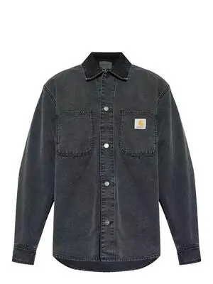 Carhartt Work In Progress Logo-patch Pocket Shirt - Grey