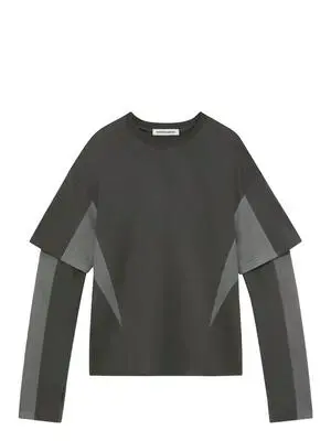FFFPOSTALSERVICE Layered Long-sleeve T-shirt - Grey