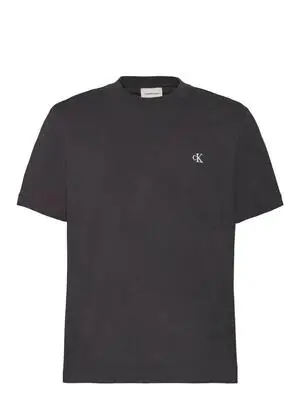 Calvin Klein Logo-embroidered T-shirt - Grey