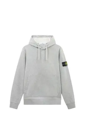 Stone Island Compass Badge Hoodie - Grey