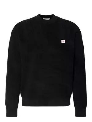 Calvin Klein Logo-patch Sweater - Black