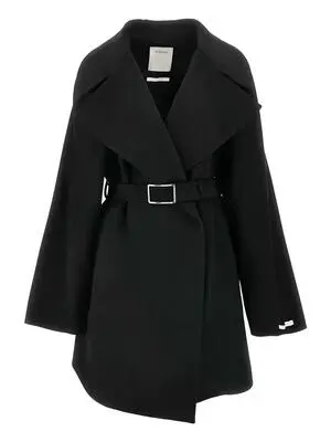 Sportmax Belted Coat - Black