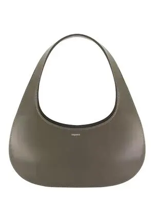 Coperni Slim Swipe Leather Shoulder Bag - Grey