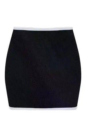 Hunza G Devyn Crinkle Skirt - Black
