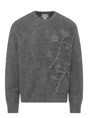 WOOYOUNGMI Cable-embroidered Sweater - Grey