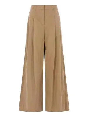 TWP Pleated Trousers - Brown