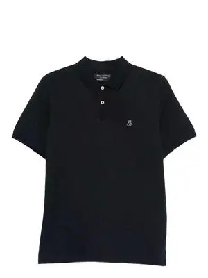Marc O'polo Piqué Buttoned Polo Shirt - Black