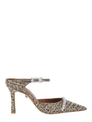 Kurt Geiger Embellished Strass Point Mules - Beige
