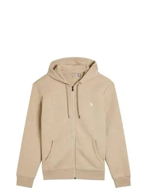 Polo Ralph Lauren Hooded Cotton-blend Sweatshirt - Beige