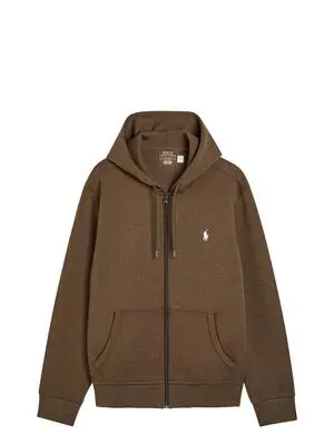 Polo Ralph Lauren Hooded Cotton-blend Sweatshirt - Brown