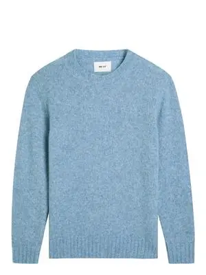 Nn07 Knit Wool-blend Jumper - Light Blue