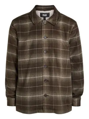 Paige Telford Plaid Flannel Jacket - Dark Green
