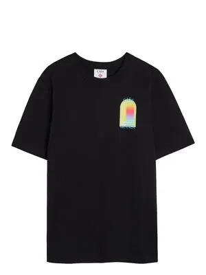 Casablanca L'arche Printed Cotton T-shirt - Black