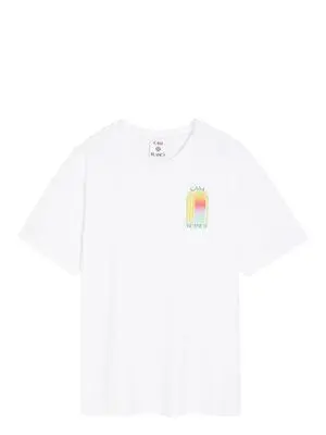 Casablanca L'arche Printed Cotton T-shirt - White