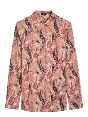 ETRO Paisley Print Stretch Cotton Shirt