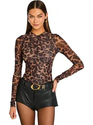 SEROYA Eirlys Mesh Top - Jaguar