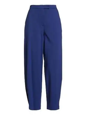 Emporio Armani Tapered Viscose Blend Pants - Blue