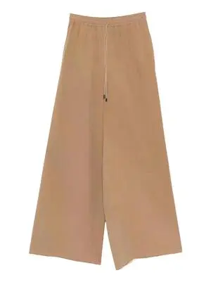 Max Mara Drawstring Palazzo Pants - Brown