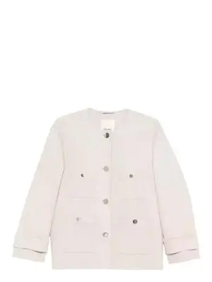 Max Mara Pocket Button Jacket - Neutrals