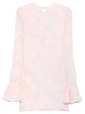 ROTATE BY BIRGER CHRISTENSEN Bell-cuff Cut-out Mini Dress - Pink