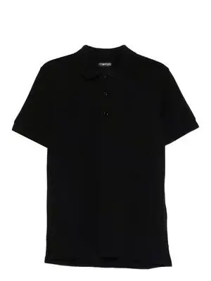 TOM FORD Short-sleeve Polo Shirt - Black
