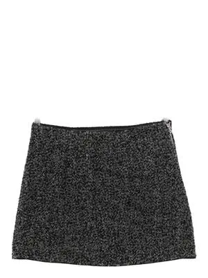 ROTATE BY BIRGER CHRISTENSEN Bouclé A-line Mini Skirt - Grey