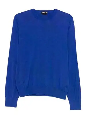 TOM FORD Long-sleeve Crew-neck Sweater - Blue
