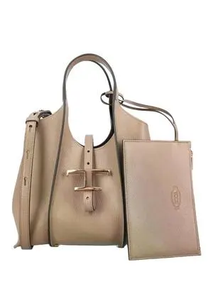 TOD'S T-buckle Mini Tote - Neutrals