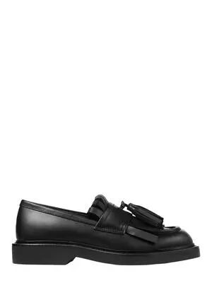 JIMMY CHOO Fringe Loafers - Black