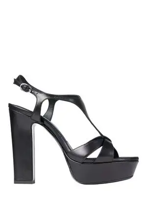 JIMMY CHOO 120mm Kesia Platform Sandals - Black