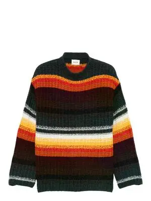 Khaite Yanis Striped Sweater - Orange