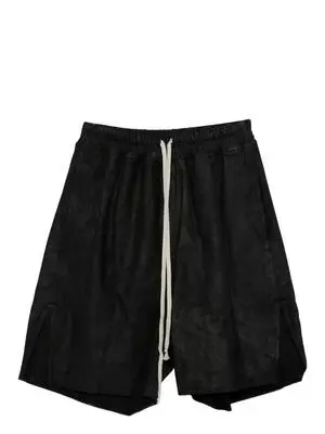 Rick Owens Boxers Drawstring Split Shorts - Black