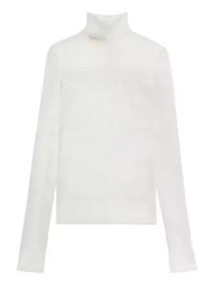 Blumarine Scalloped Lace Blouse - White