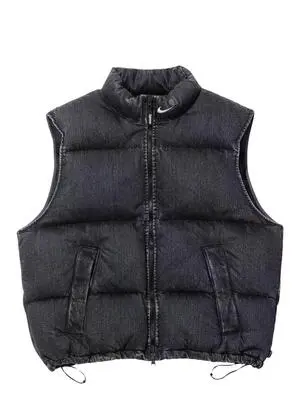 Supreme X Nike Denim Puffer Gilet - Black