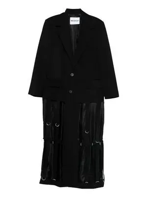 MEDEEA Paneled Coat With Ring Detail